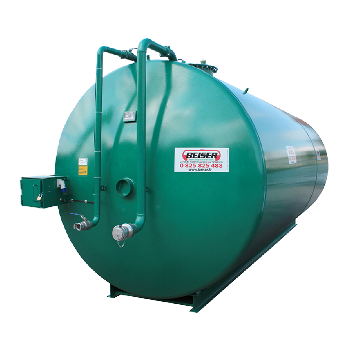 Station Citerne Azote Liquide 50 000 l, revêtement Inox - Beiser