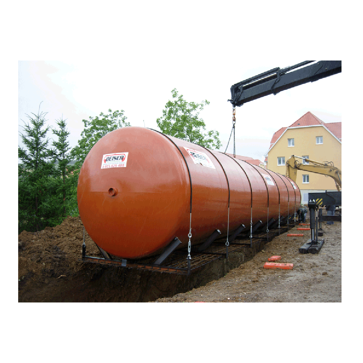 Réserve à Incendie, Citerne à Eau 60 000 l – Beiser Environnement