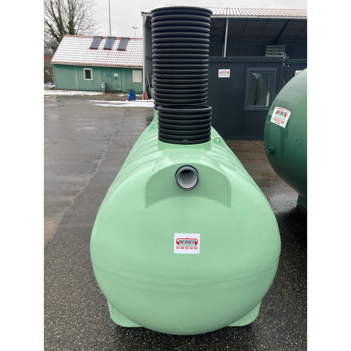 Cuve PEHD à eau 6000L à enterrer avec rehausse (densité max 1Kg/L ...