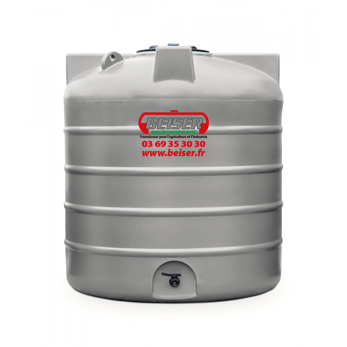 Citerne verticale en PEHD pour stockage d’Eau 2000 litres – Beiser