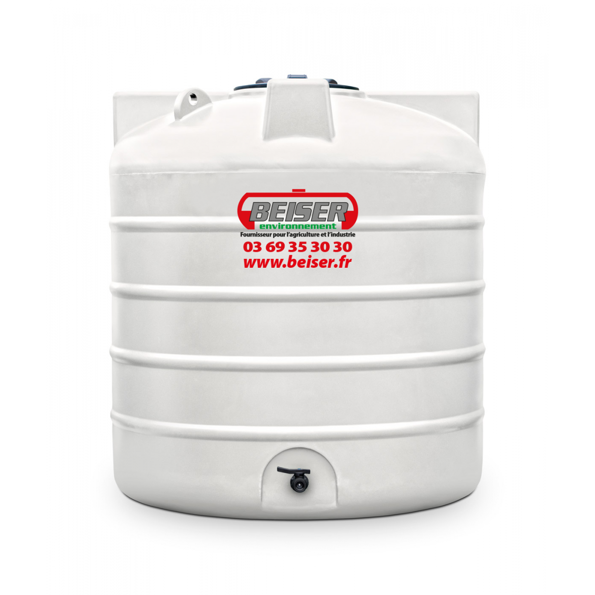 Citerne verticale en PEHD pour stockage d’Eau 2000 litres – Beiser