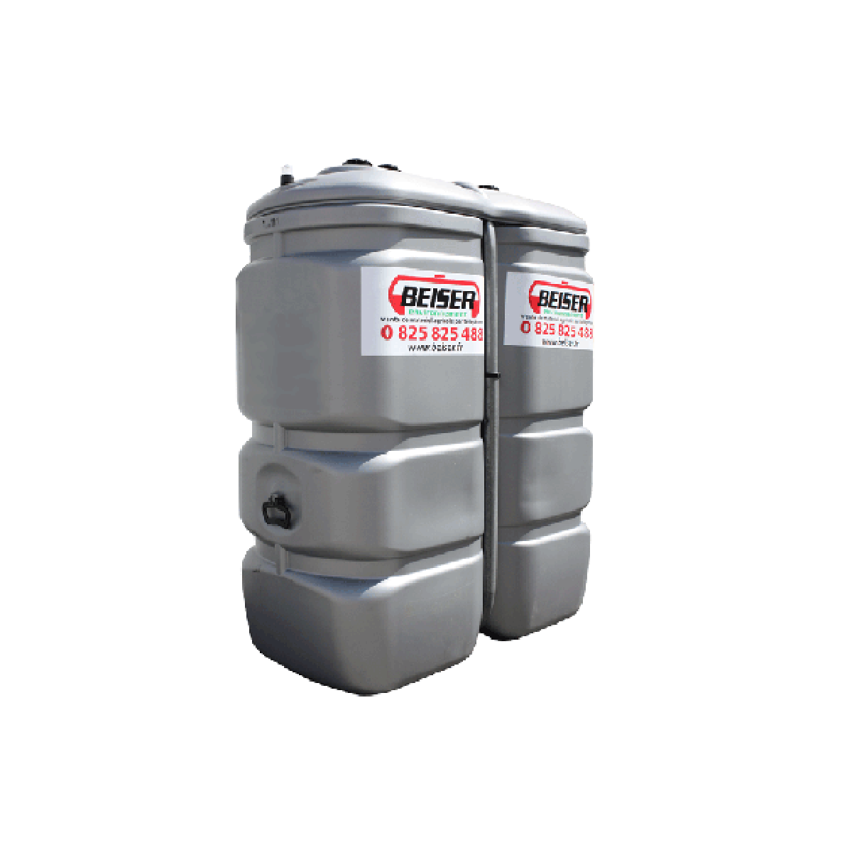 Citerne de récupération double paroi pour huiles usagées PEHD 750L ...