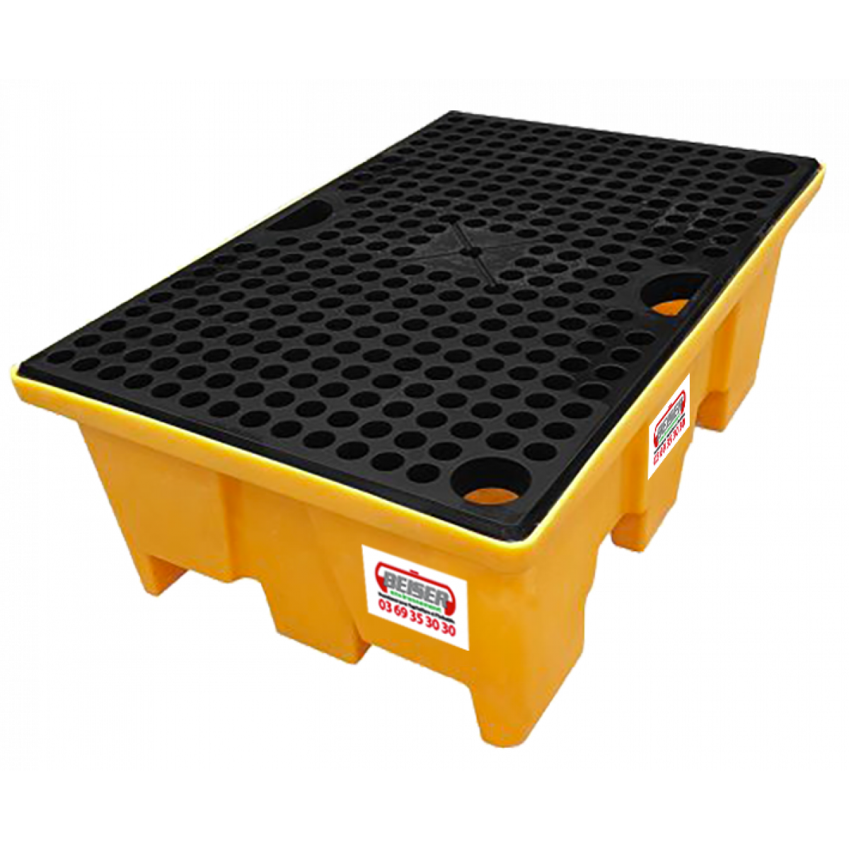 Bac de rétention 2 fûts - 240 L - Beiser Environnement