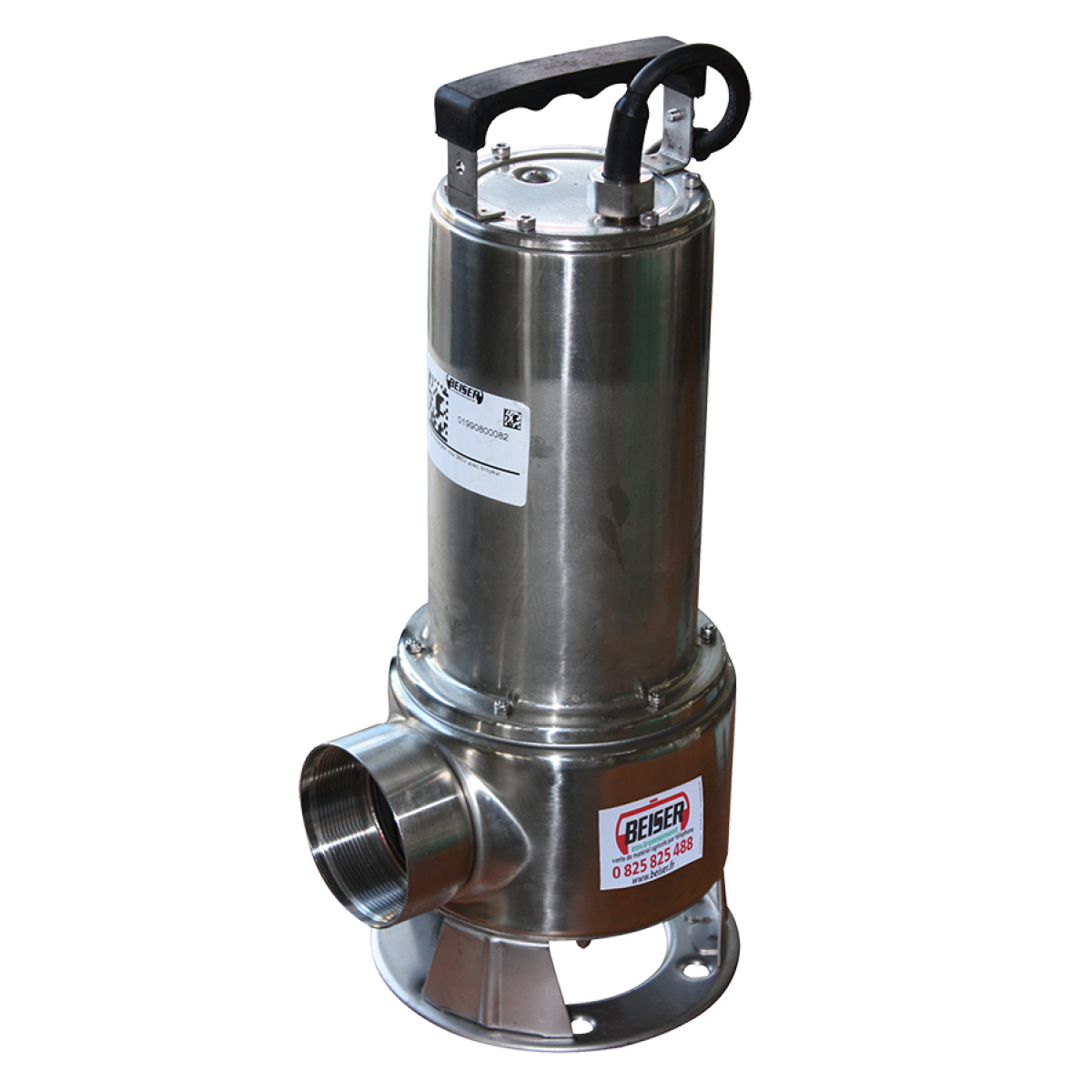 Beiser environnement - Pompe immergée inox 2,2 KW 380 V avec broyeur 3 ...