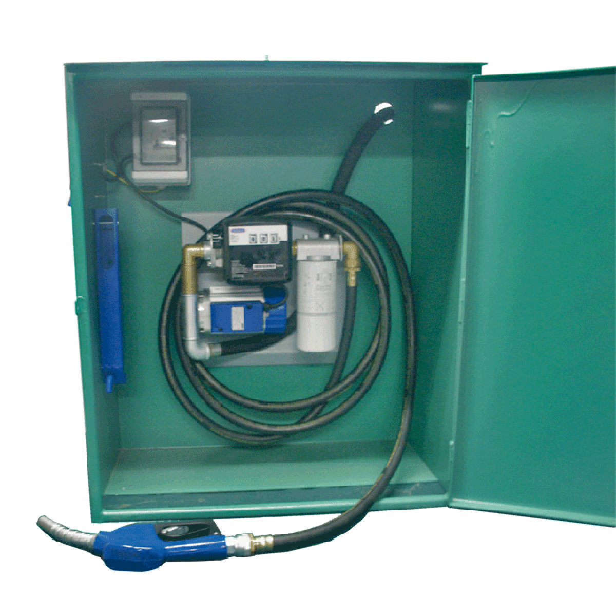 Pompe distributrice Gasoil, sécurisée par une armoire, 100l/min – Beiser