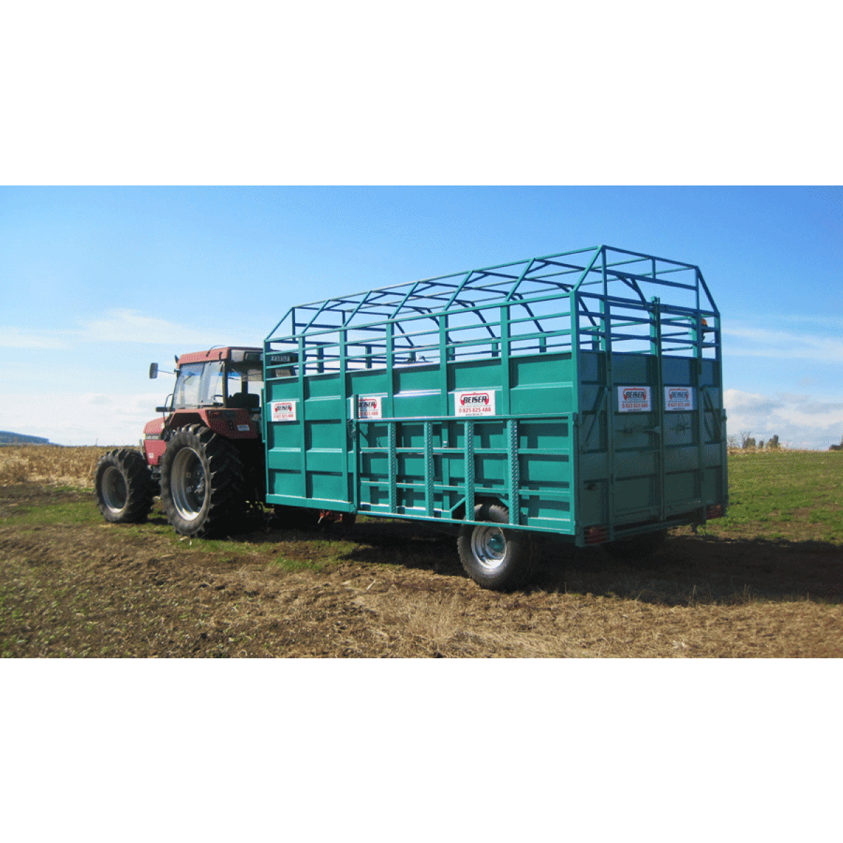 Bétaillère BEISER 4.50M TOUT ACIER – MODELE LOURD (Normes Française)