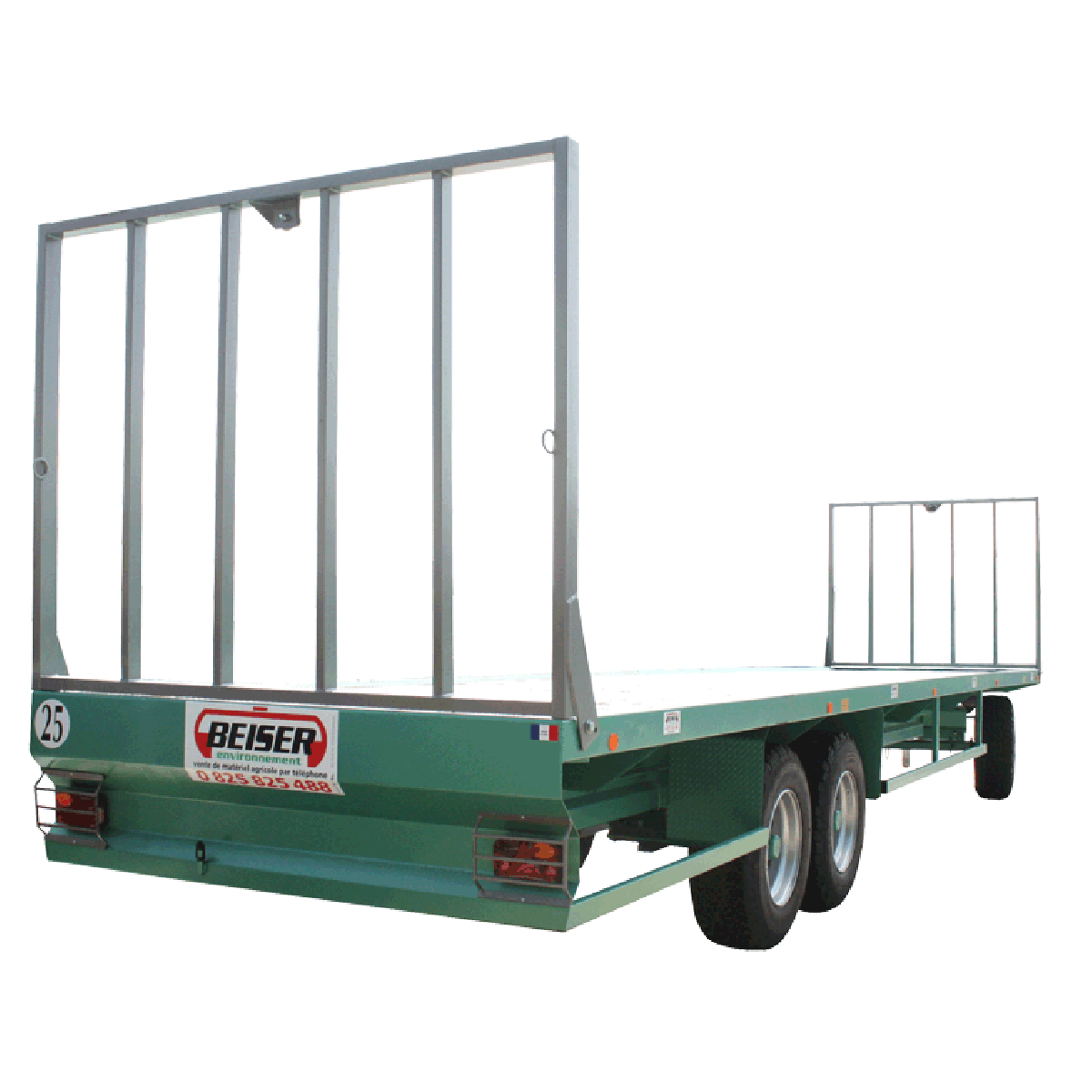 Remorque 12 m plaque tournante - Modèle Lourd roues de 435/50R/19.5 ...