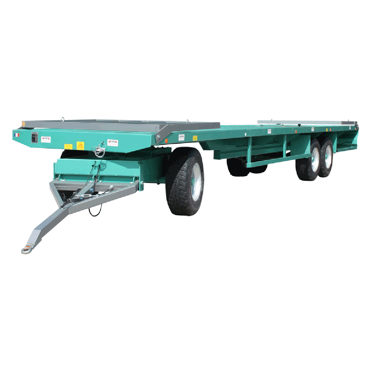 Remorque 12 m plaque tournante - Modèle Lourd roues de 435/50R/19.5 ...