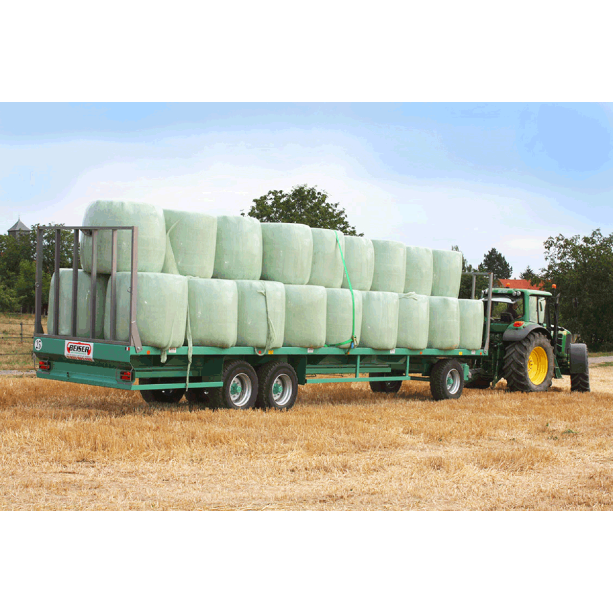 Remorque 12 m plaque tournante - Modèle Lourd roues de 435/50R/19.5 ...