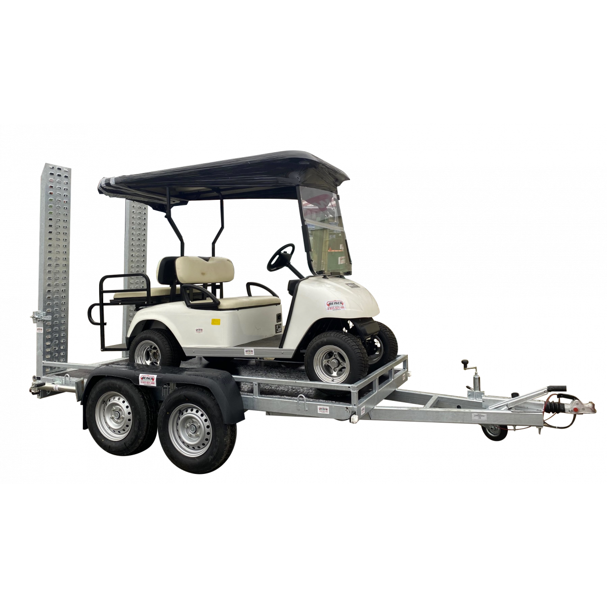 Remorque 2 essieux pour mini-pelle - 2.7 tonnes - Beiser environnement