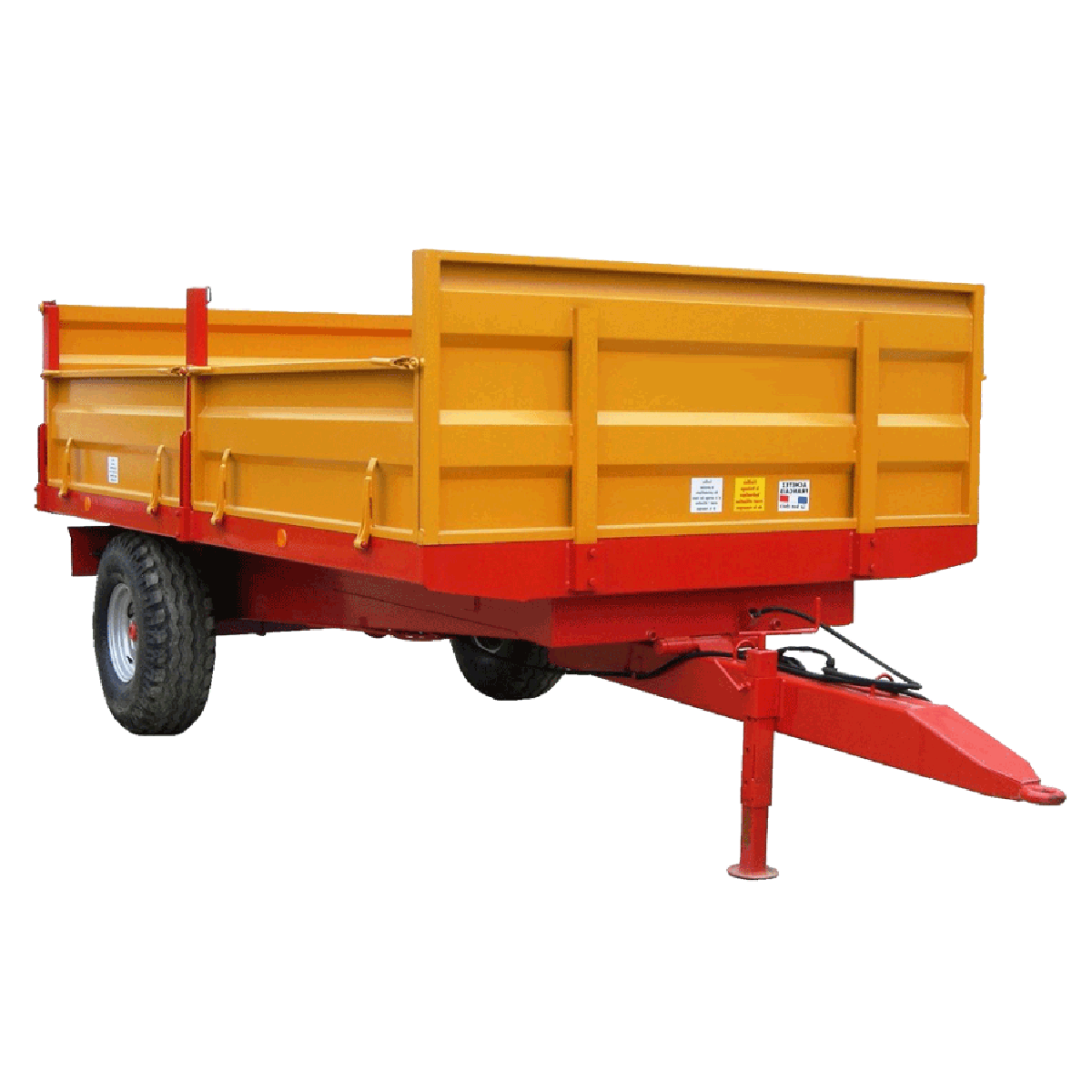 Benne à ridelles 6 tonnes | Remorques tribenne | Plateau porte-engin ...