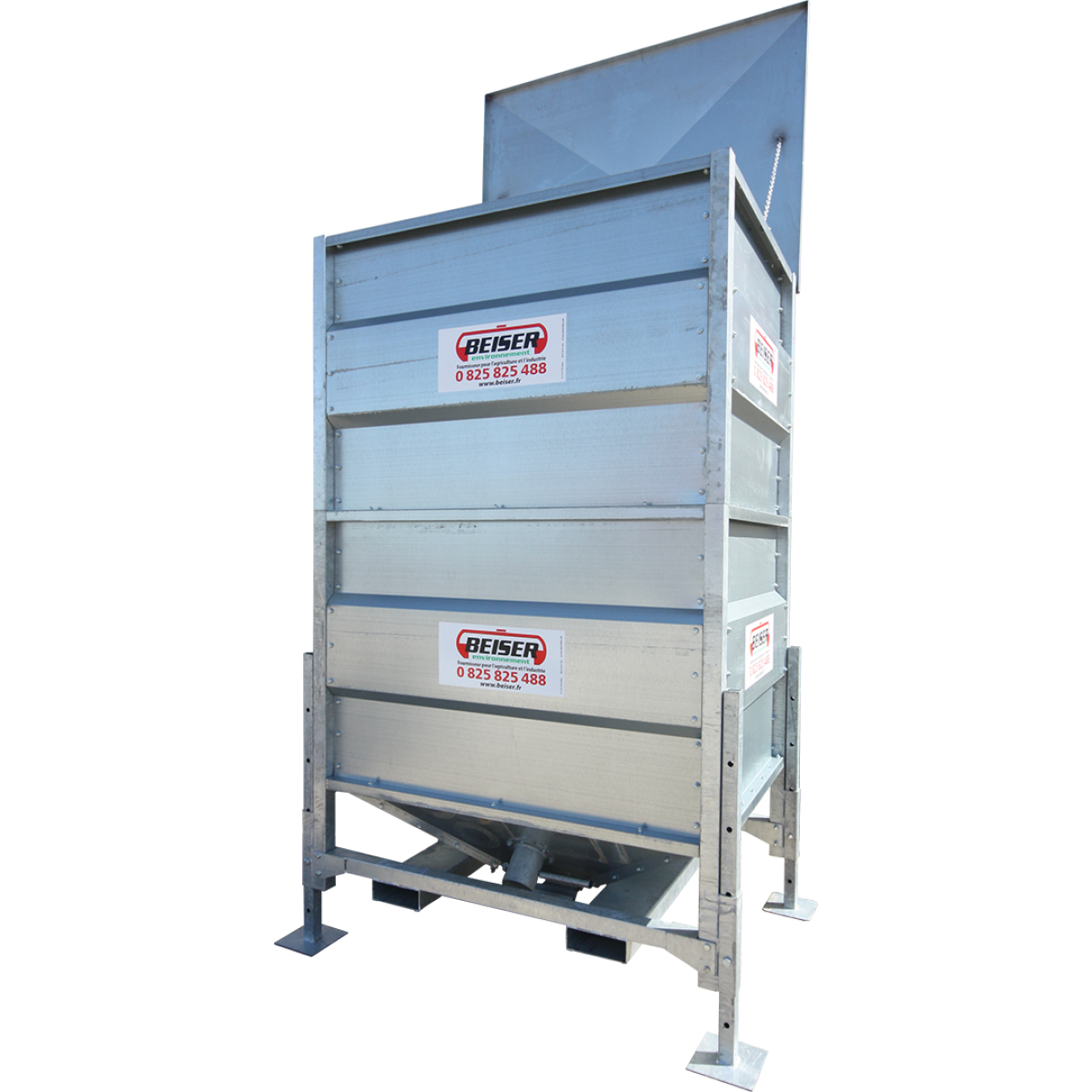 Silo galvanisé en kit 3,50 m3 | Silos de stockage aliments ...