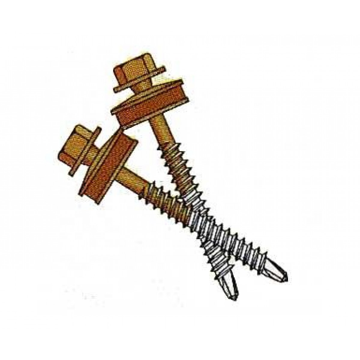 Vis Autoforante Charpente Bois pour Tôle Tuile Anthracite, RAL 7016 ...