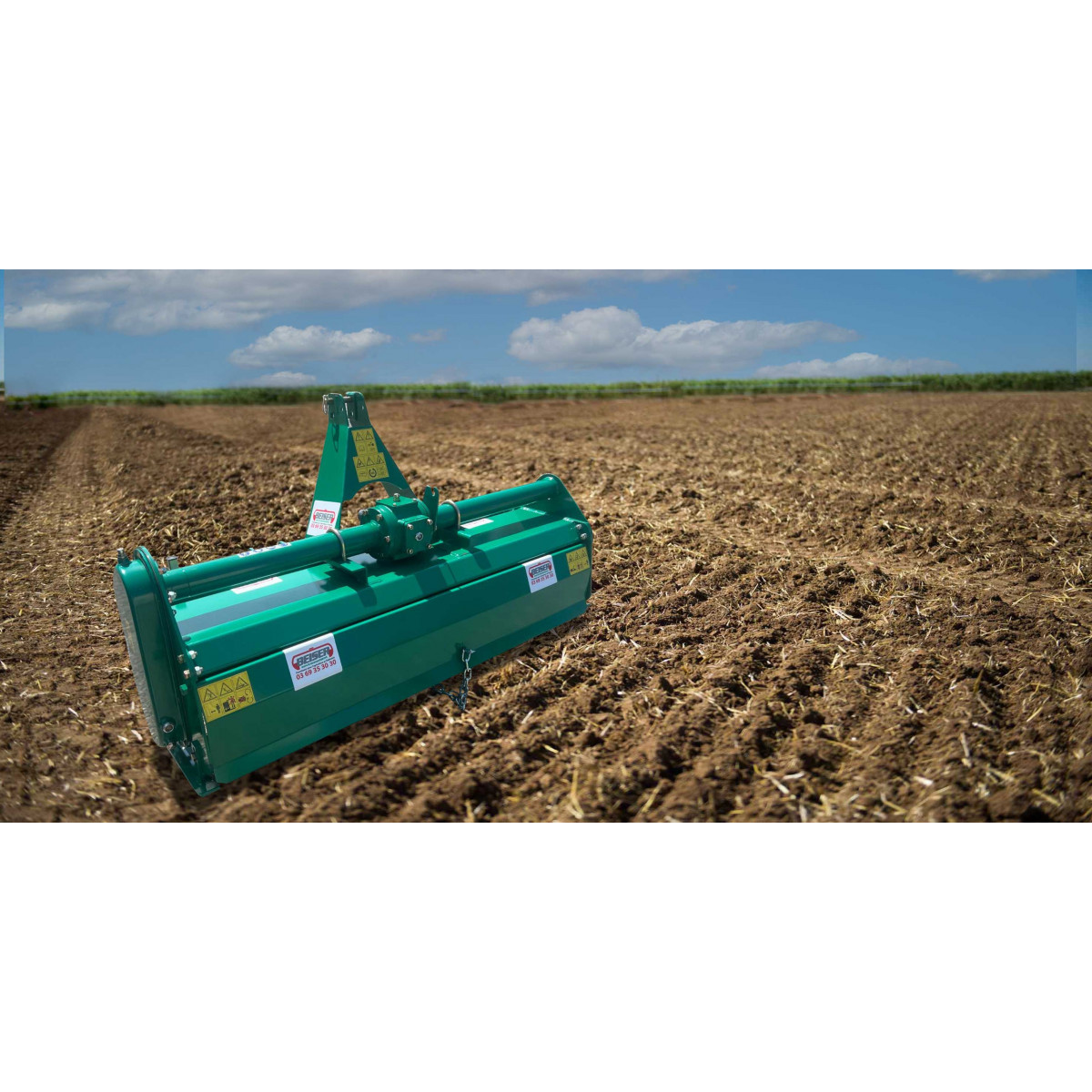 Fraise rotative à cardan 1m80