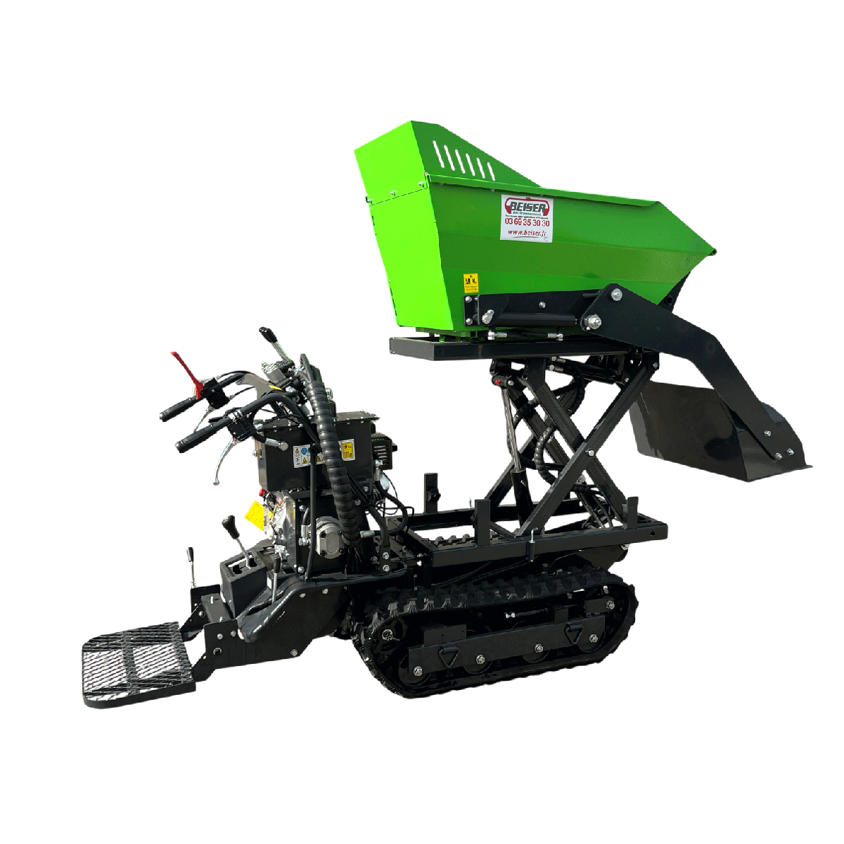 Mini-Dumper électrique levage hydraulique 500 kg