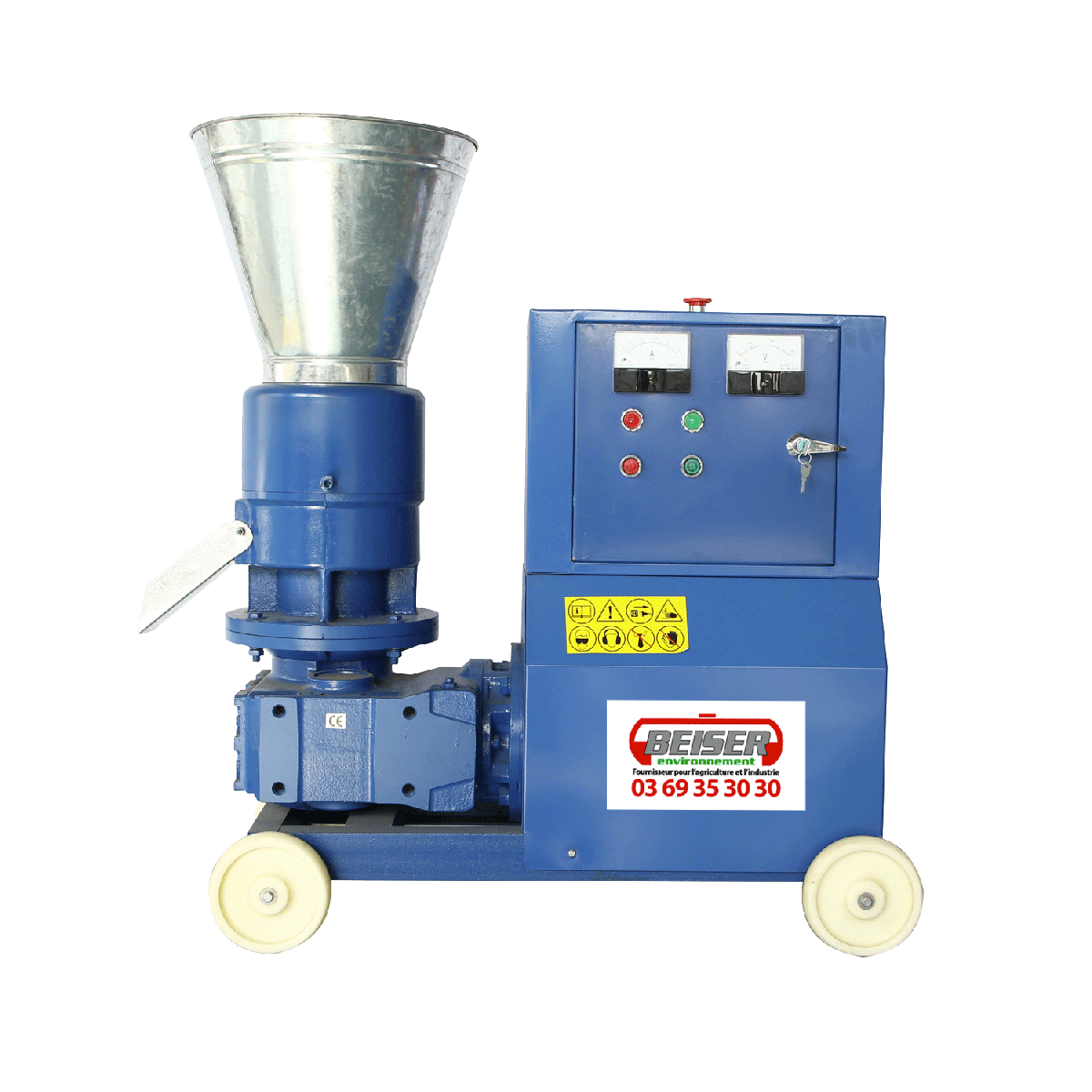 Beiser Environnement - Presse à pellets 15 kW Triphasé