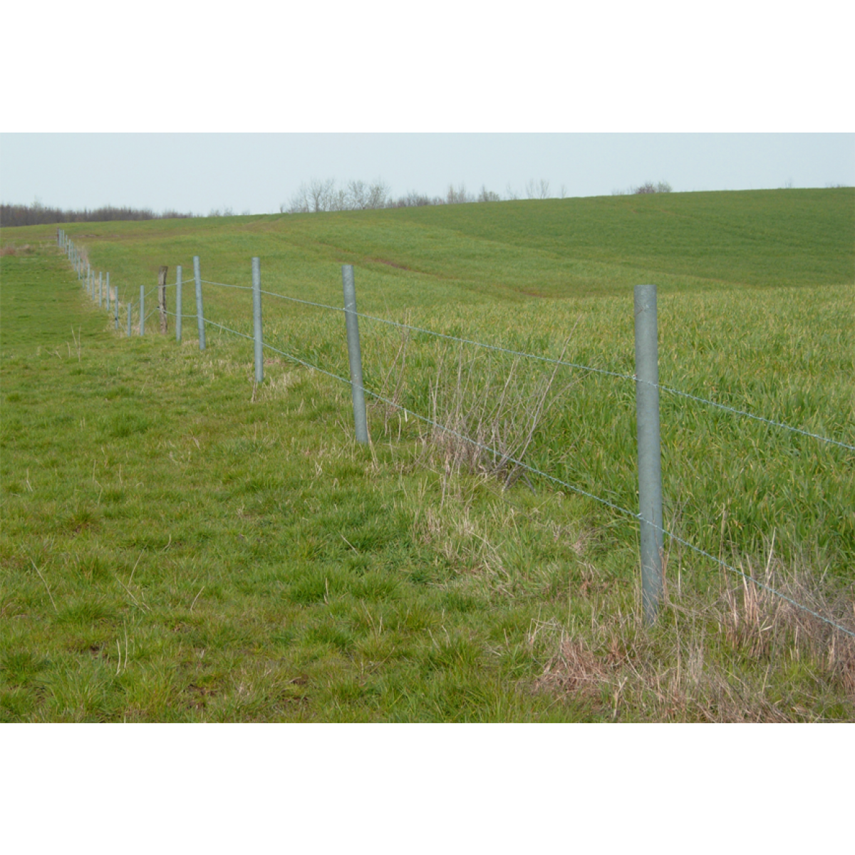 Piquet en PVC recyclé Ø 100 mm - 2 m | Piquets de clôture pvc | Piquets ...