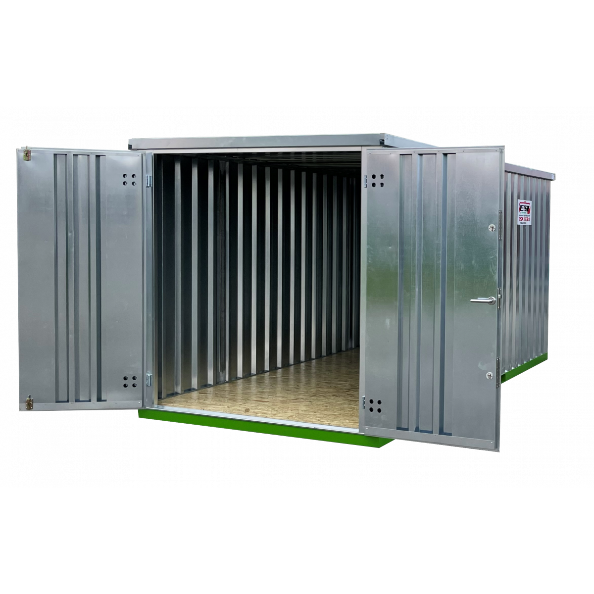 Conteneur de stockage en kit galvanisé 3 m – Beiser Environnement