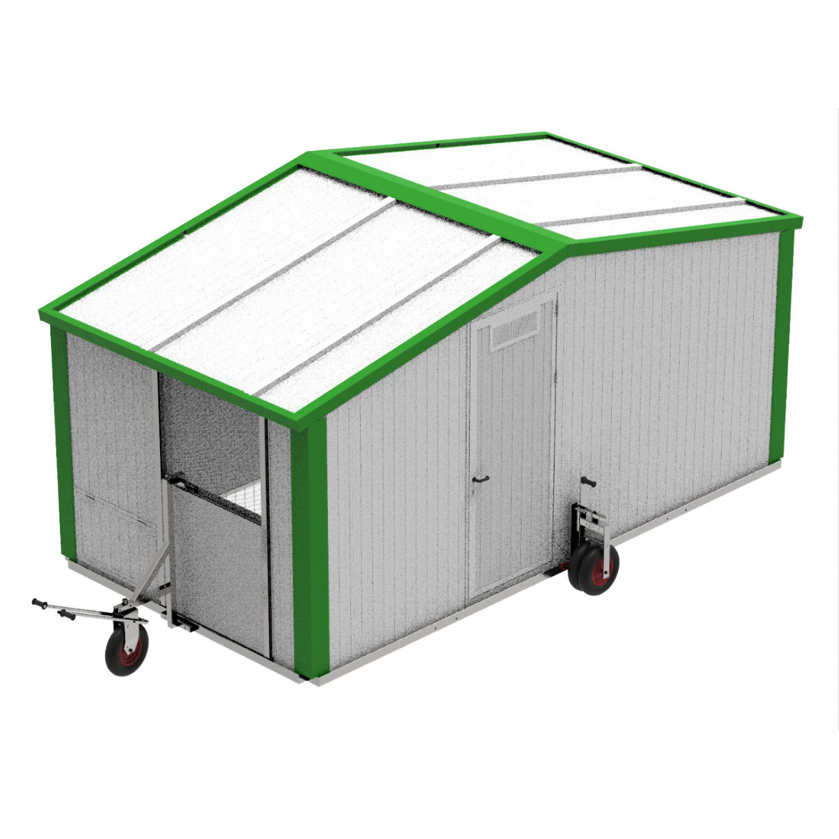 Bâtiment mobile pour élevage avicole en kit 11 m2 (Nouveau Modèle 2022 ...