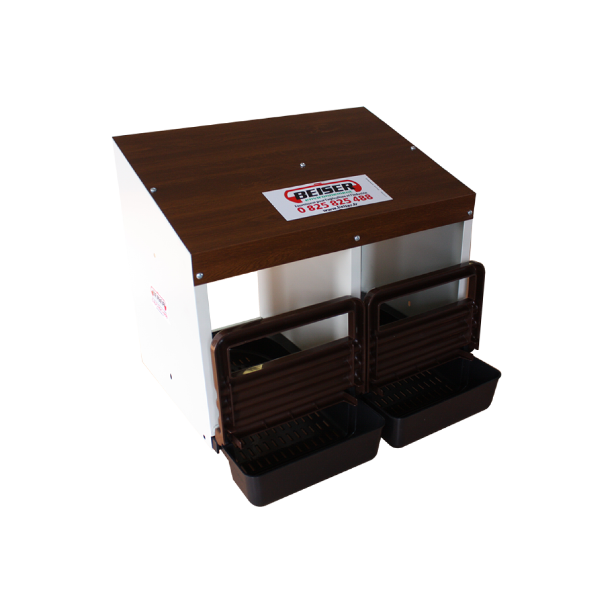 Pondoirs 2 compartiments pour poules pondeuses - Beiser