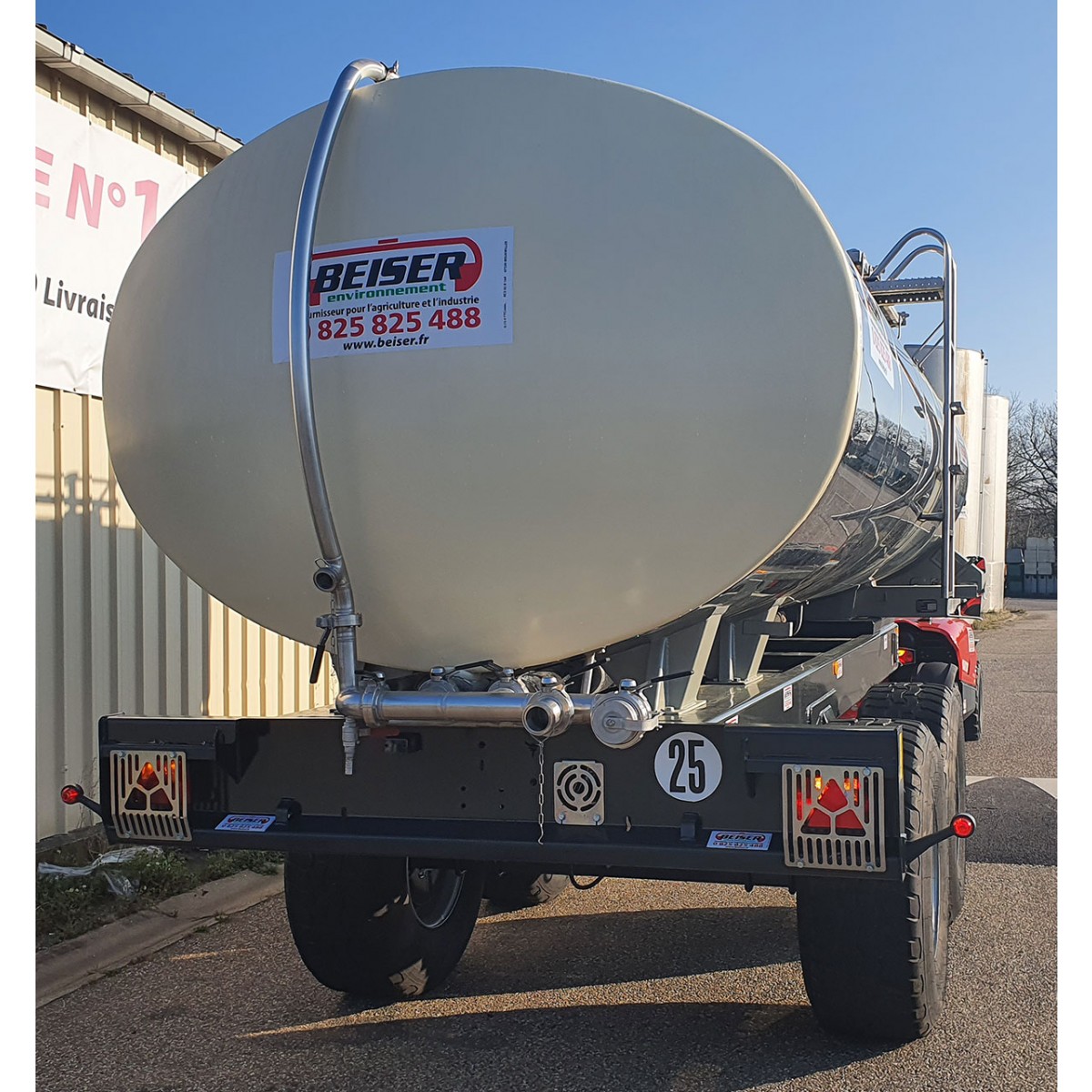Citerne inox 16500 litres sur chassis origine 3 essieux - Occasion 5