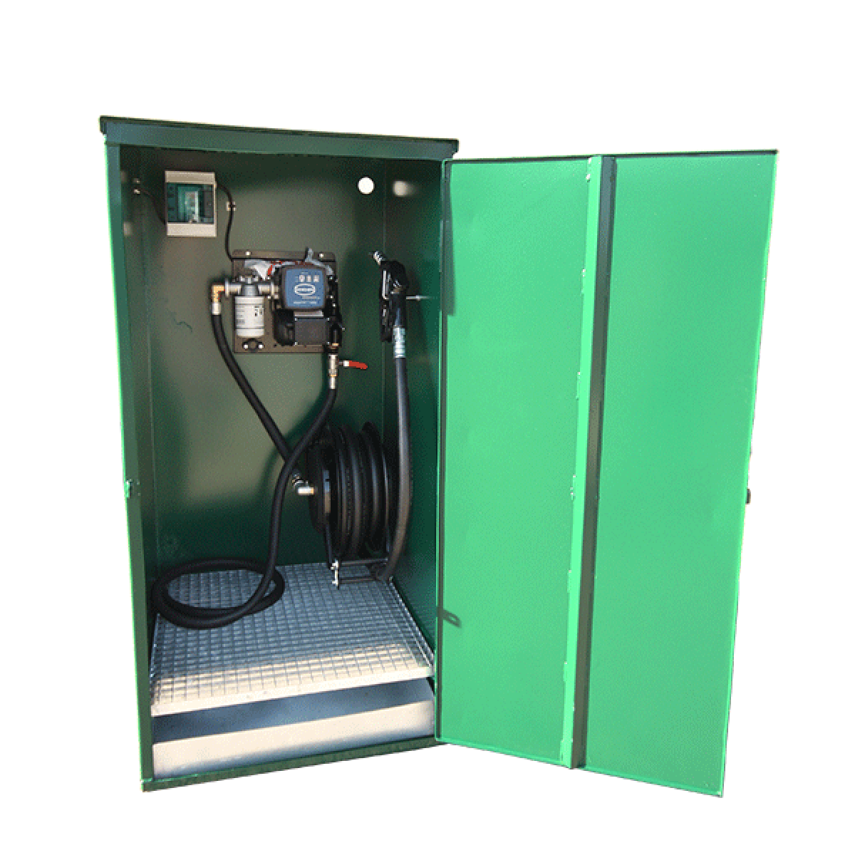 Pompe à carburant sécurisée par un coffret, 60l/min – Beiser