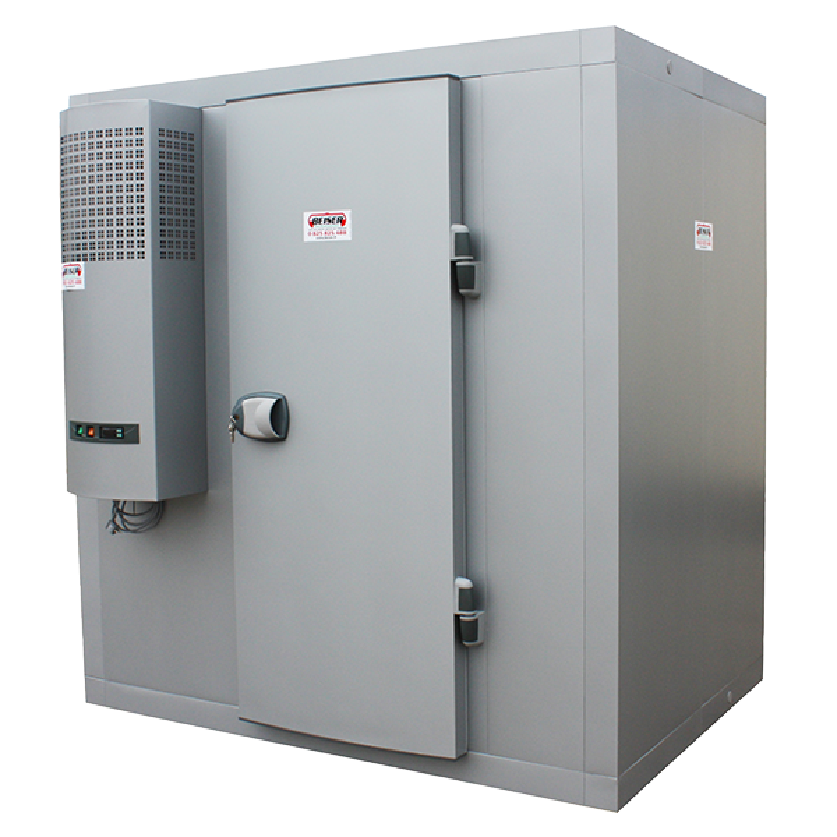 Chambre froide positive avec étagères 4 niveaux, 4,38 m3 – Beiser