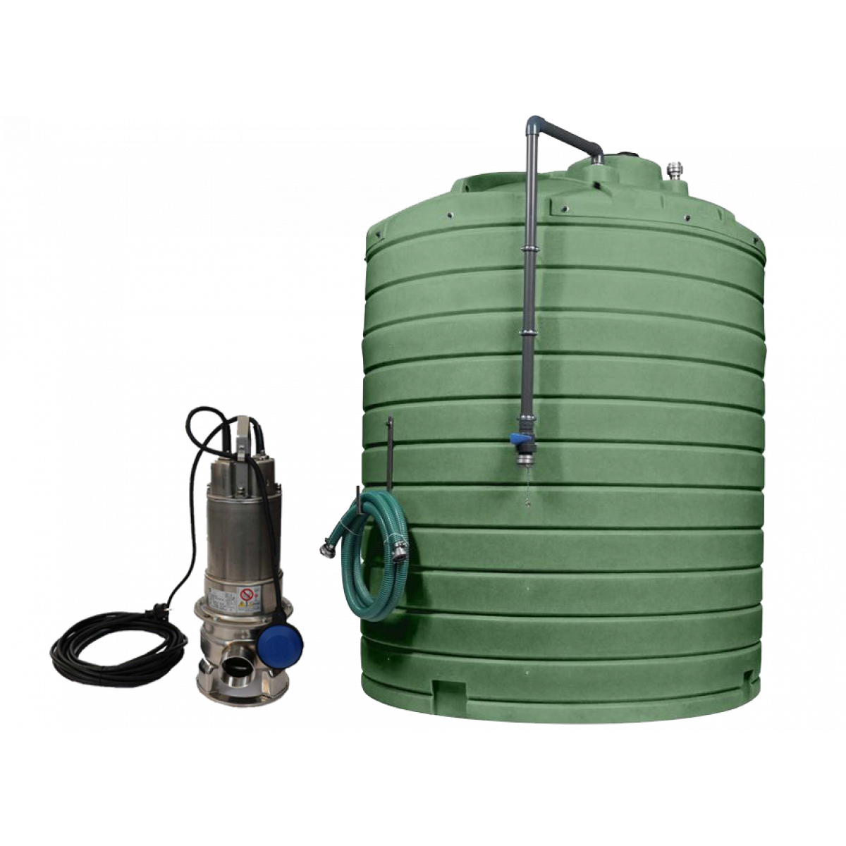 Citerne azote double paroi PEHD 12 500 L avec pompe immergée 450L/min ...