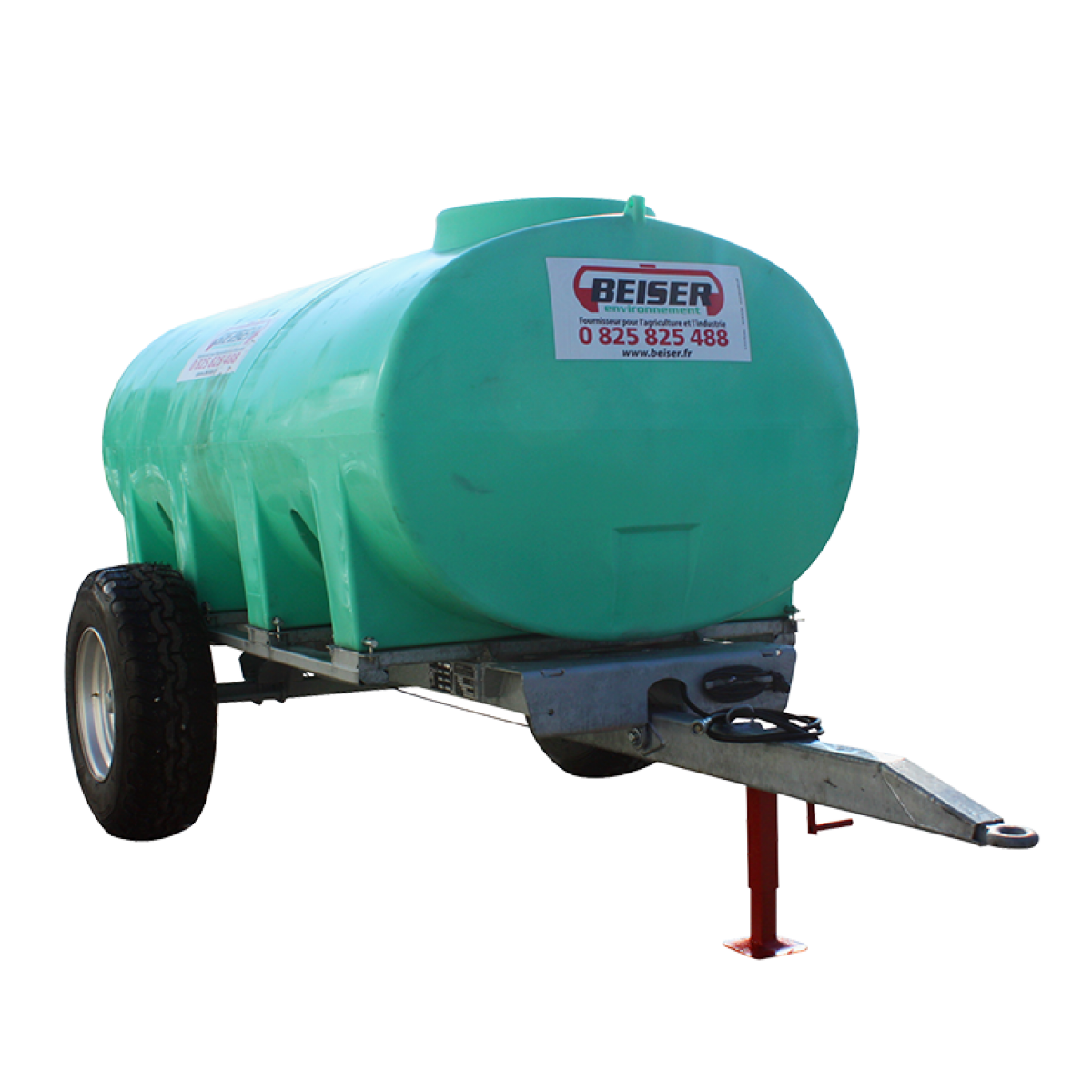 Beiser Environnement - Citerne en plastique PEHD 6000 L sur châssis agraire