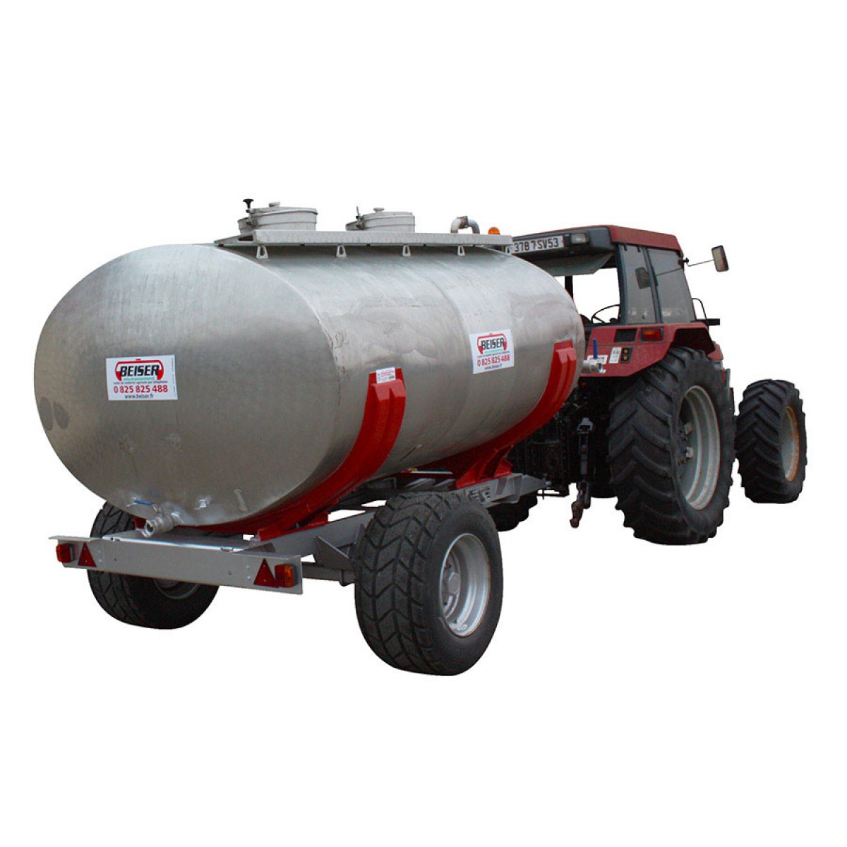 Citerne inox 6 000 L sur châssis galvanisé | Citerne inox sur roues ...