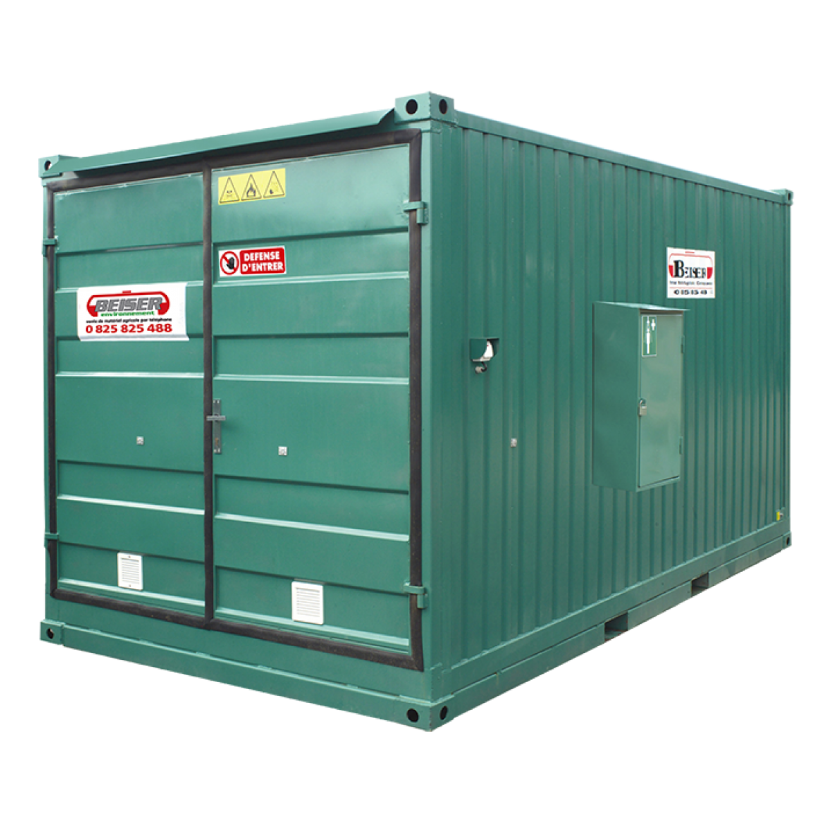 Container isolé pour stockage produits phytosanitaires, 20 m3 – Beiser