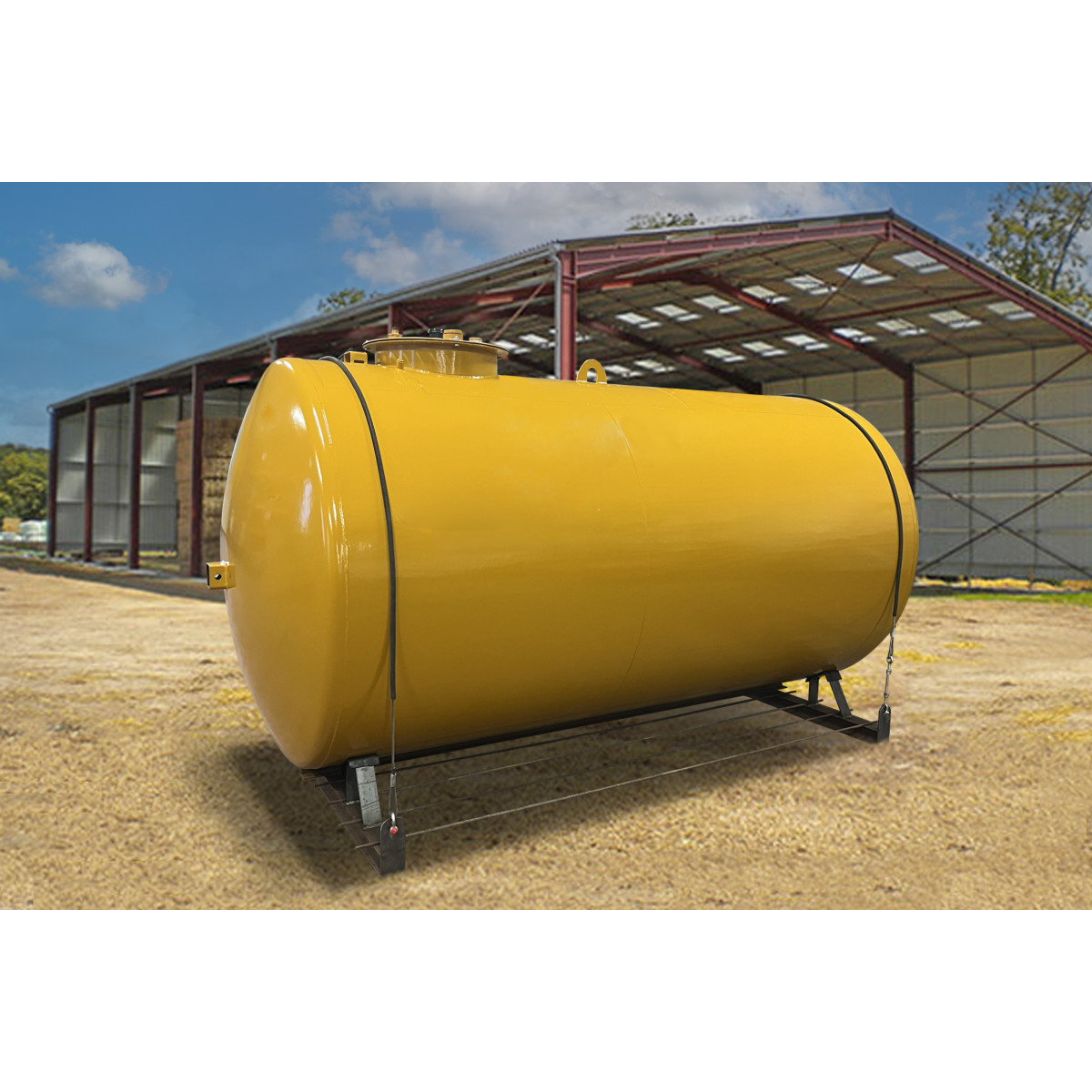 Citerne acier double paroi fioul à enterrer 1500L | Stations en acier ...