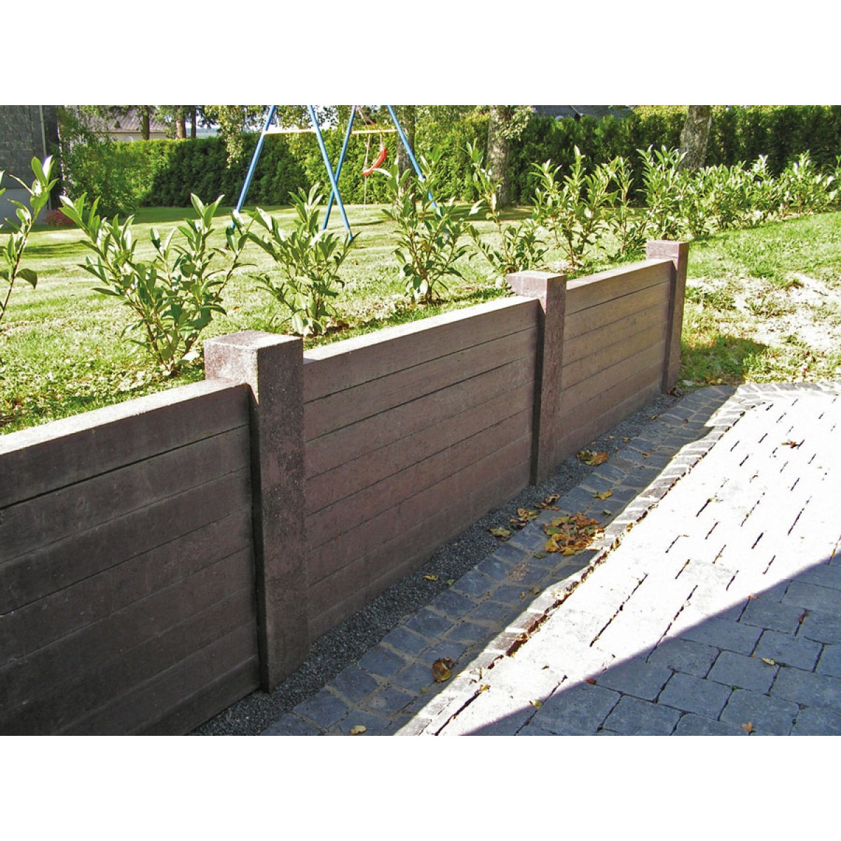 Poutre PVC recyclée carrée 12x12 L 2,50 m. marron | Piquets de clôture ...