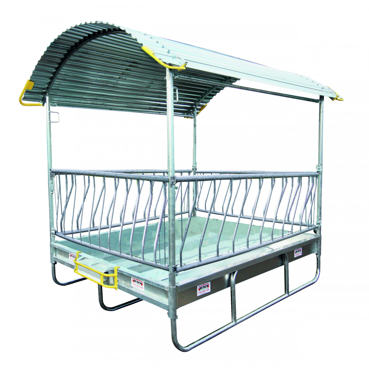 Râtelier libre-service à barres obliques, 12 têtes – Beiser