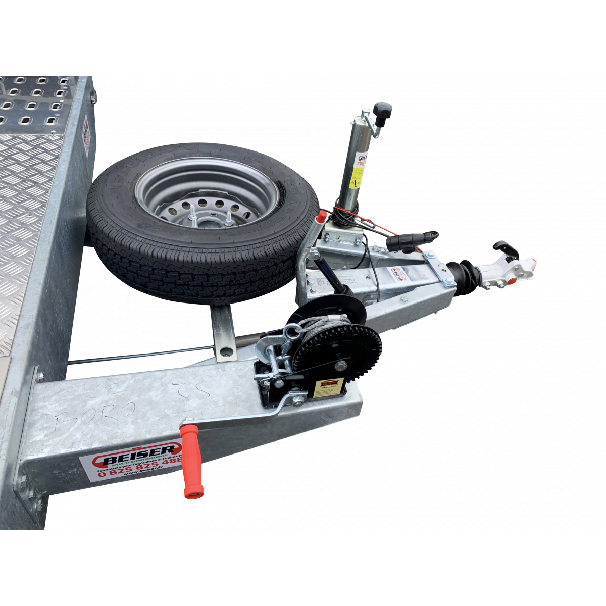 Remorque Porte engins DMC 3500 Kg 3 Essieux 5 5 X 2 1 M Mod le