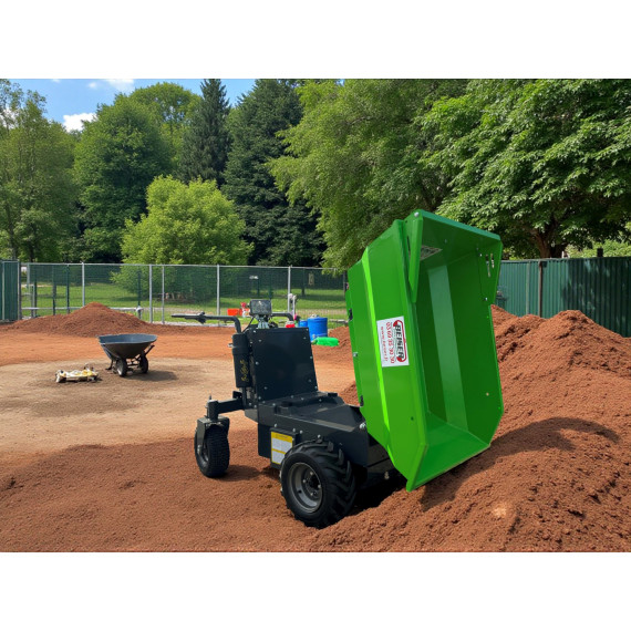 Mini-Dumper électrique levage hydraulique 500 kg