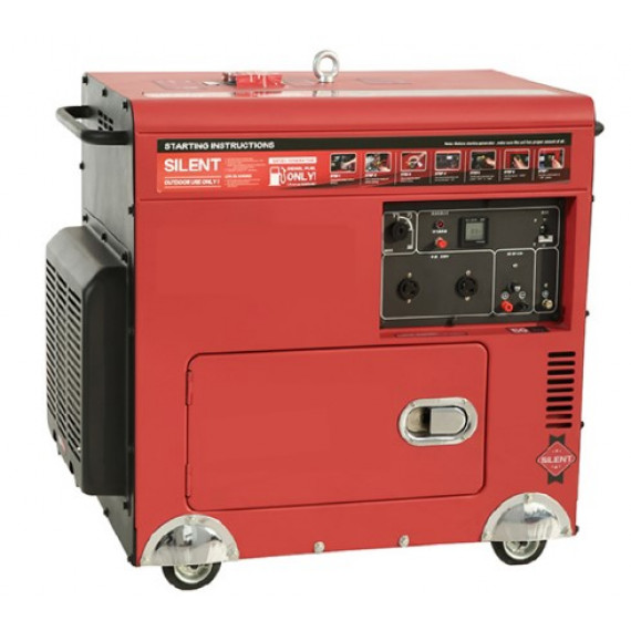 Groupe électrogène diesel insonorisé 6,6 kW triphasé - Beiser Environnement Groupe électrogène diesel insonorisé 6,6 kW triphasé - Beiser Environnement