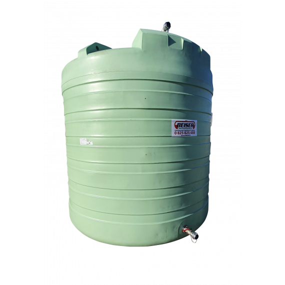 Tonne à Eau, Citerne PEHD 20000 litres verticale - Beiser
