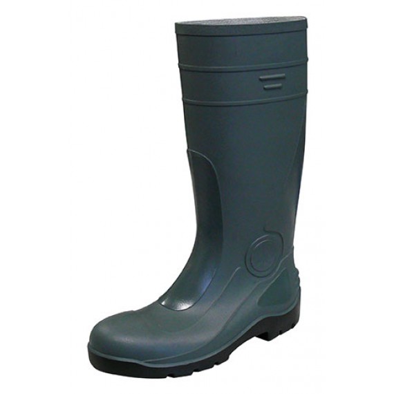 Bottes de sécurité en PVC vert (la paire) | Bottes de sécurité | EPI ...