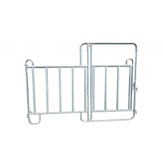 Barrière de contention avec porte avec barres verticales, 4 x 1,60 m ...